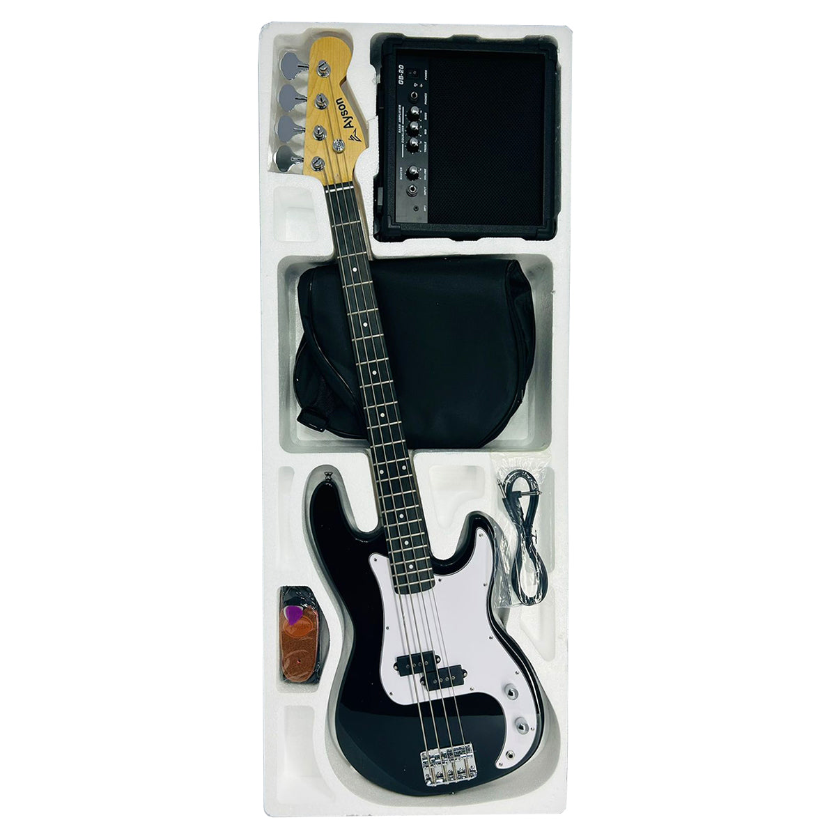 Kit Bajo Eléctrico 4 Cuerdas + Amplificador + Estuche – Undermusic SAS