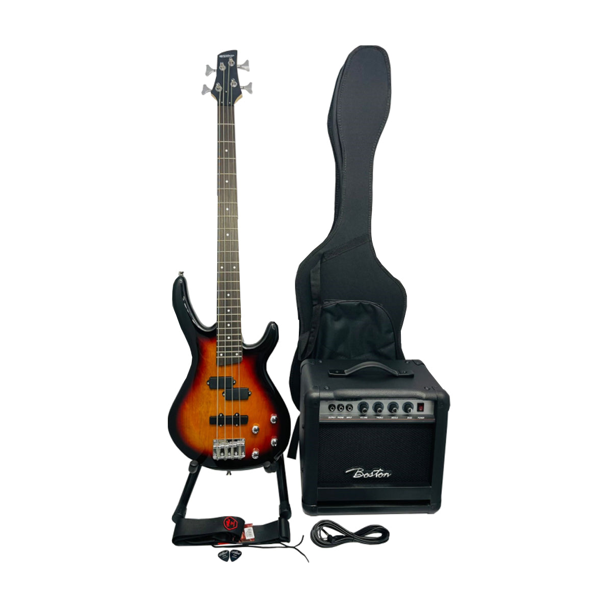 Kit Bajo Eléctrico 4 Cuerdas Amplificador + Estuche + Correa ...